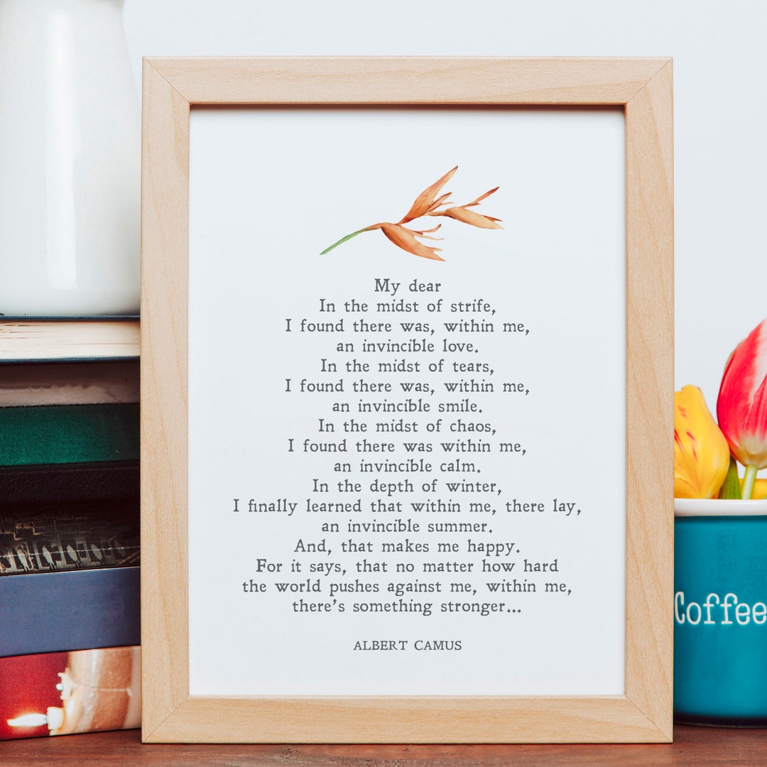 Invincible Summer | Albert Camus | Poem | Literature | Motivation ...