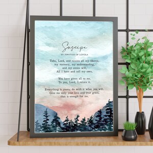 Suscipe | St Ignatius of Loyola | Religious | Christian | Wall Art ...