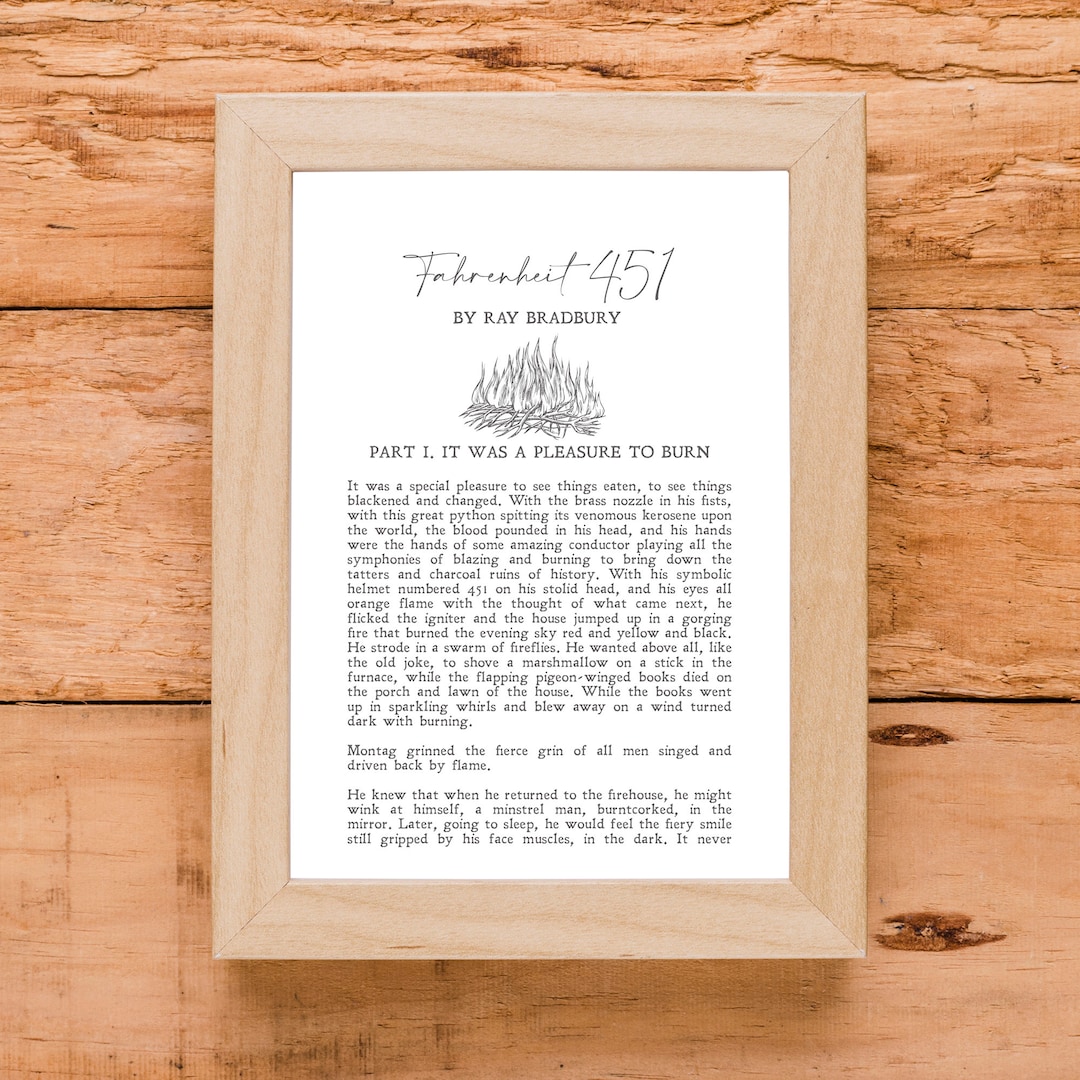 Fahrenheit 451 | Ray Bradbury | Dystopian | Quotes | Literary Gift ...