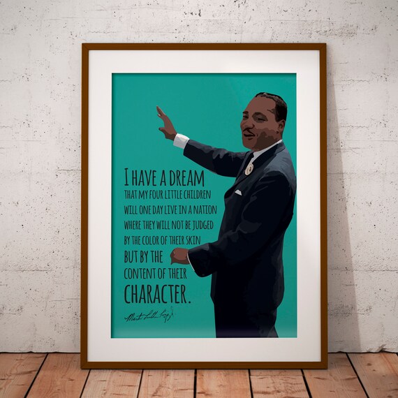 Martin Luther King Jr. I Have a Dream Civil Rights - Etsy