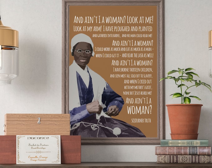 Sojourner Truth Poster Feminist Poster, Minimalist Print, Wall Art ...
