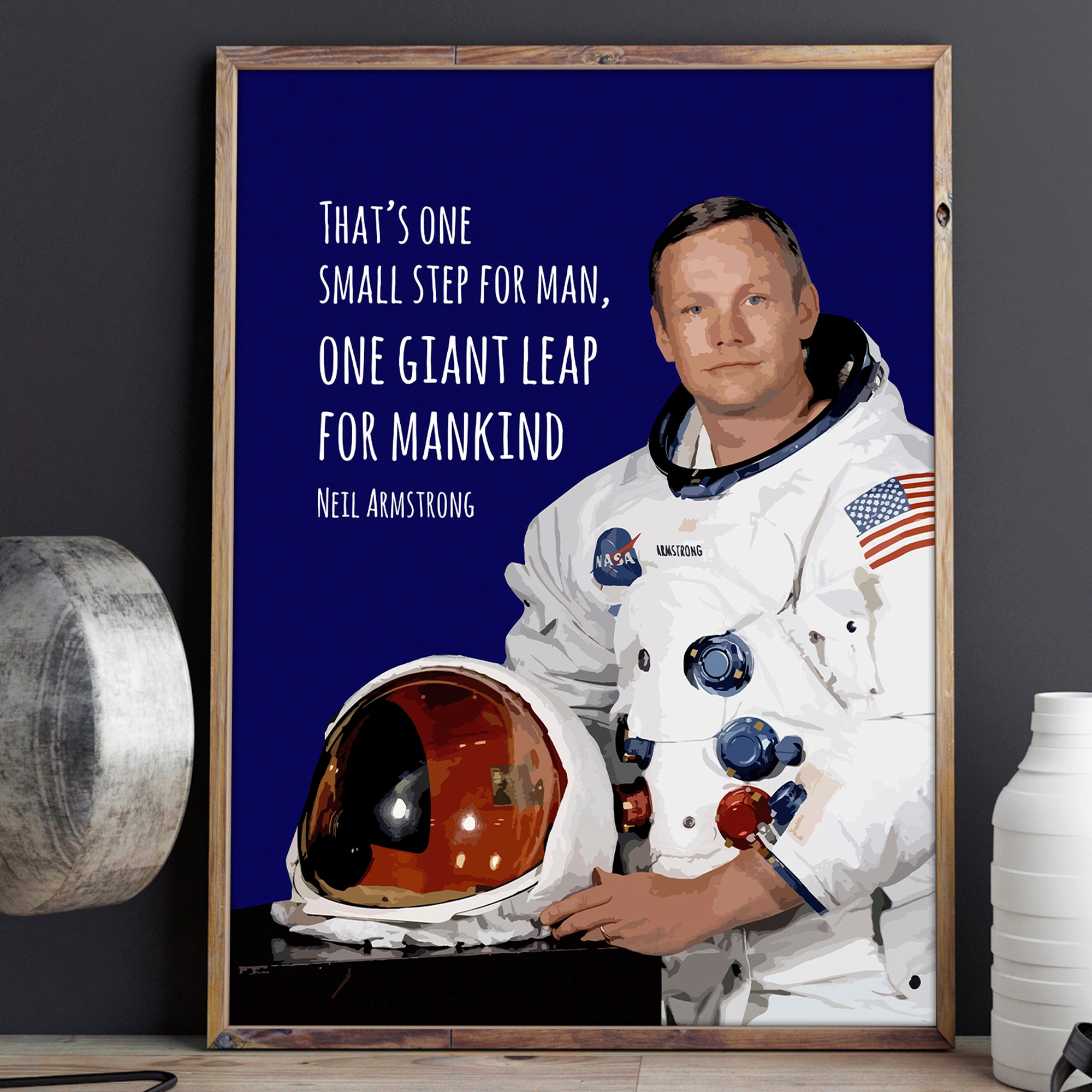 Neil Armstrong Face Drawing