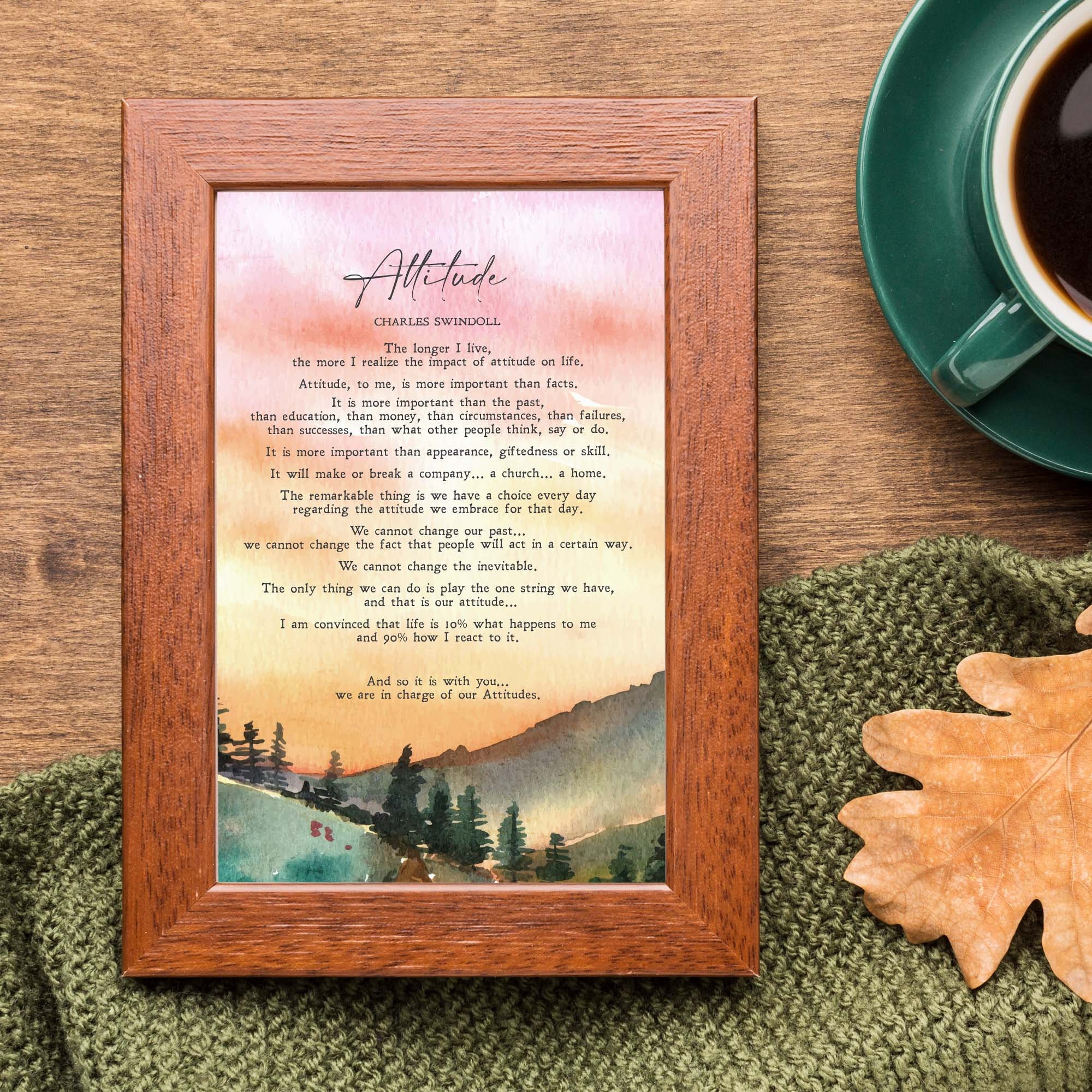 Attitude | Charles Swindoll | Life Advice | Poem | Illustrated ...