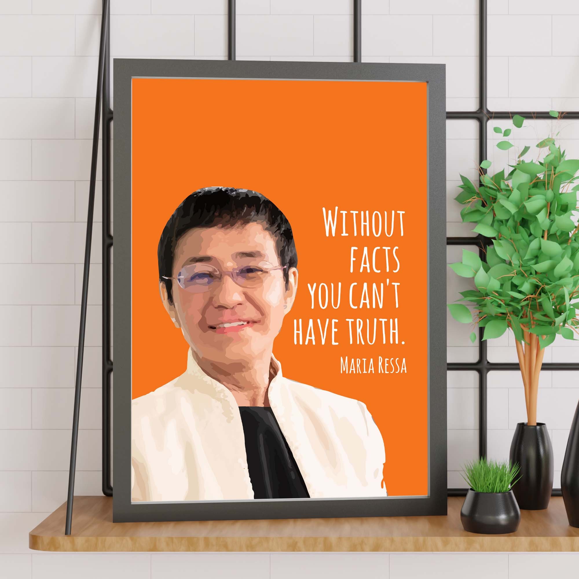 Maria Ressa Quote Without Facts You Can't Have Truth | Etsy Maria Ressa Quote Without Facts You Can't Have Truth | Etsy