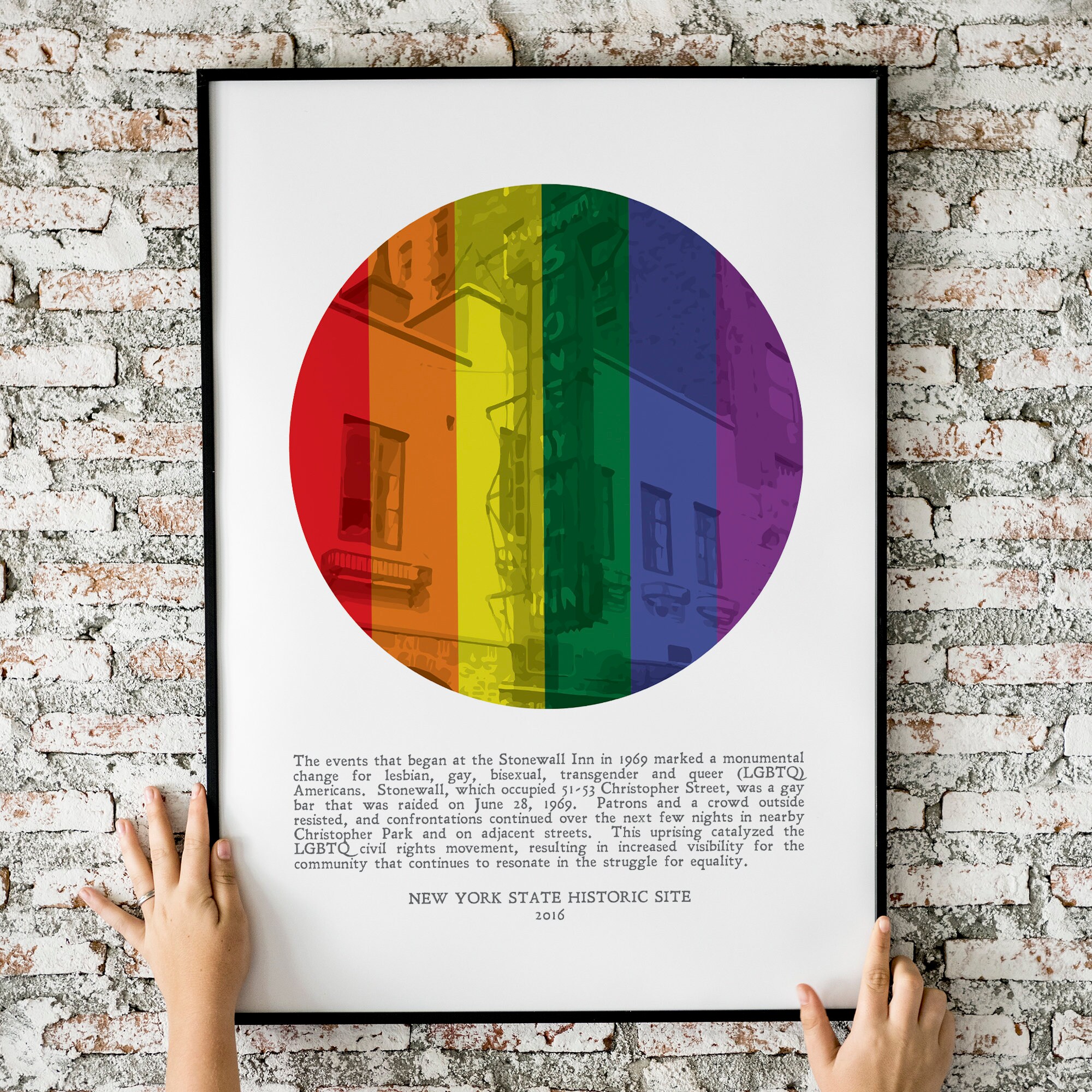 Stonewall Inn Uprising Pride LGBTQ Poster Lesbian - Etsy