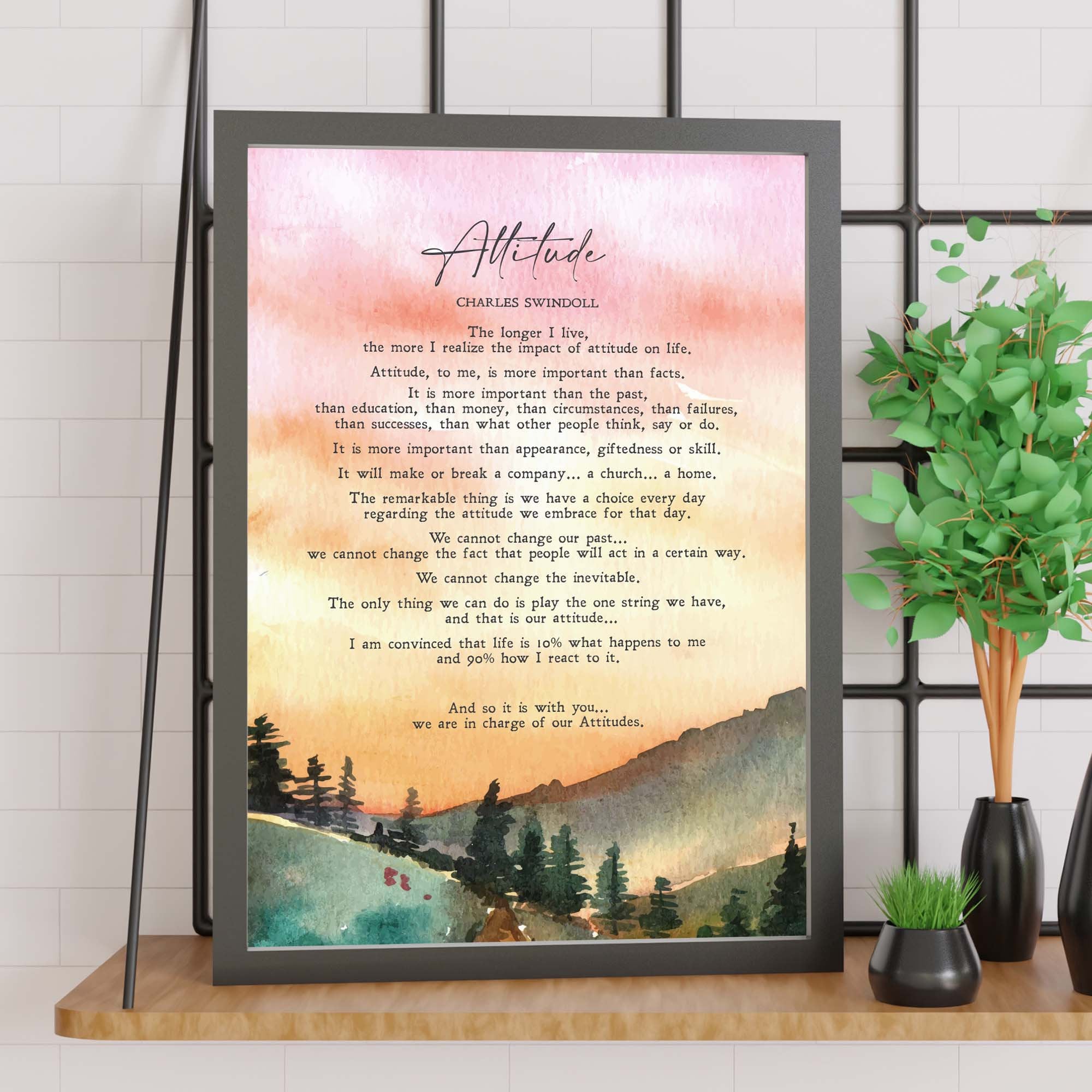 Attitude | Charles Swindoll | Life Advice | Poem | Illustrated ...
