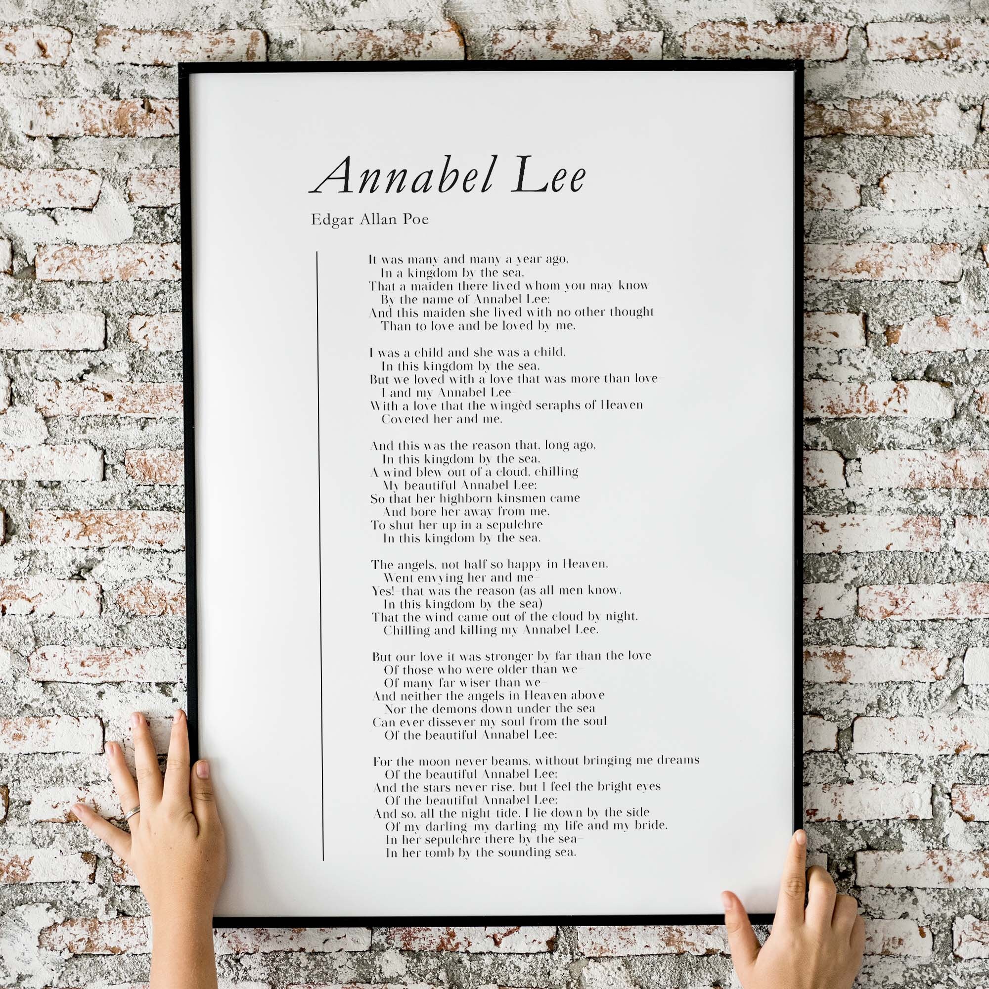 Annabel Lee | Edgar Allan Poe | Poem | American | Gothic | Inspiration ...