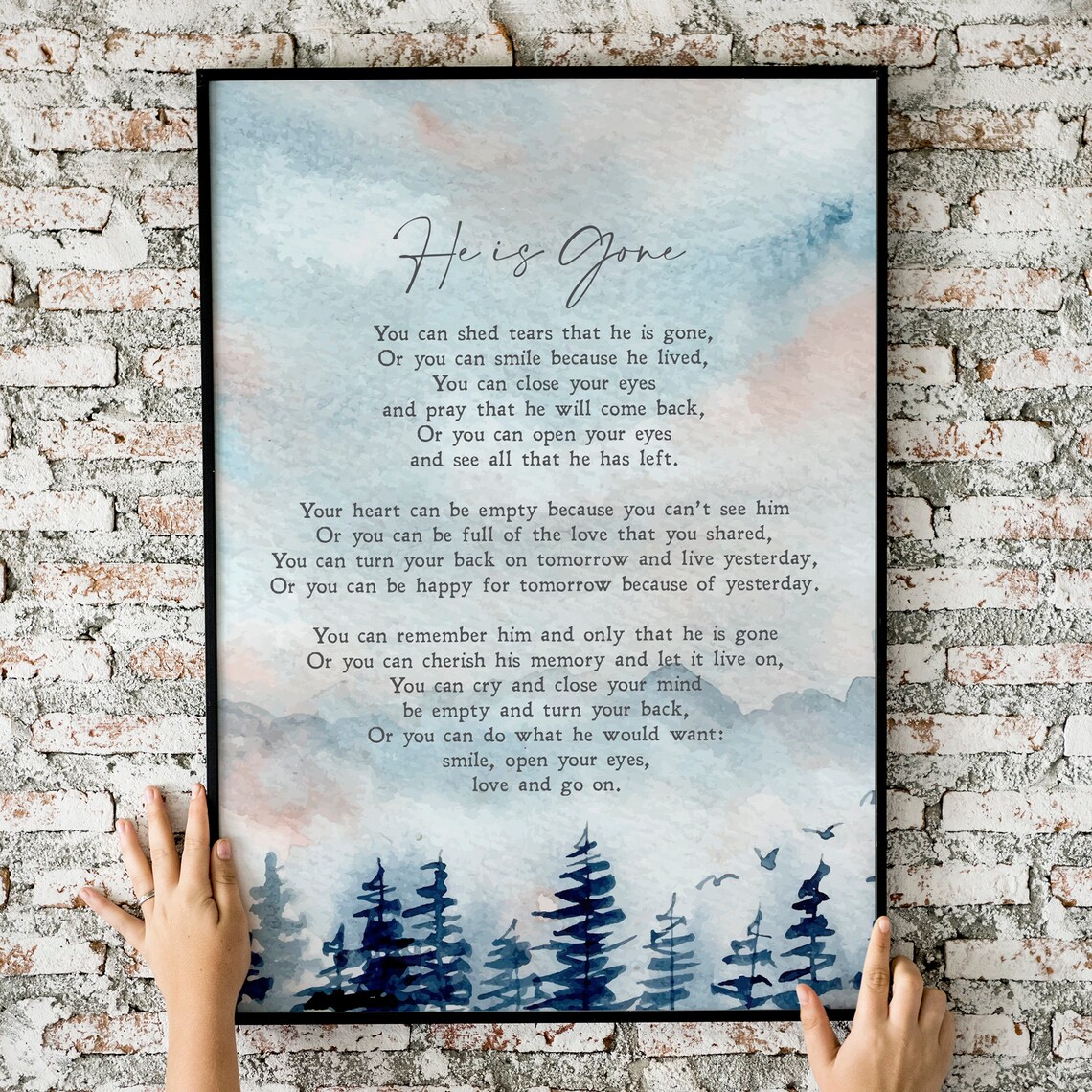 He is Gone | David Harkins | Poem | Illustrated | Funeral | Grief ...