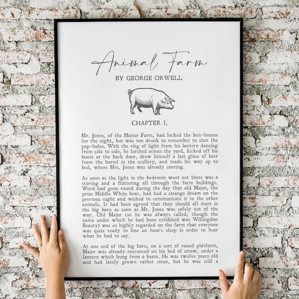 George Orwell Animal Farm Posters - Etsy