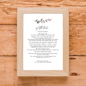 Attitude | Charles Swindoll | Life Advice | Poem | Literature ...