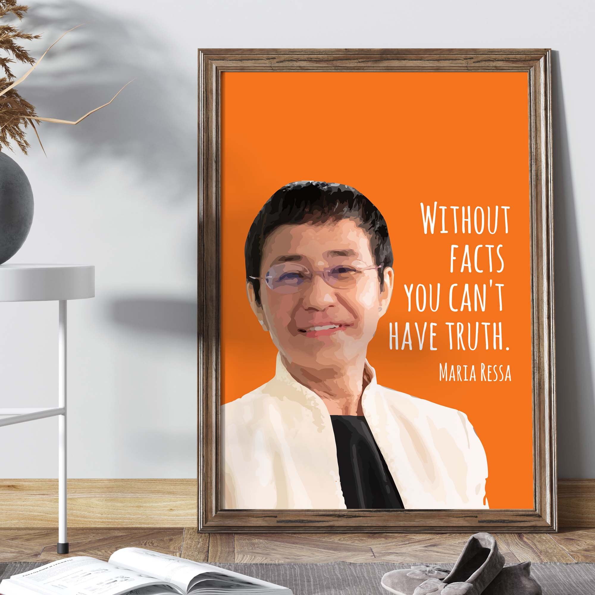 Maria Ressa Quote Without Facts You Can't Have Truth | Etsy Maria Ressa Quote Without Facts You Can't Have Truth | Etsy