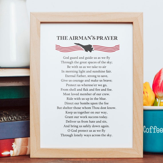 Airman's Prayer US Air Force Airman's Gift - Etsy