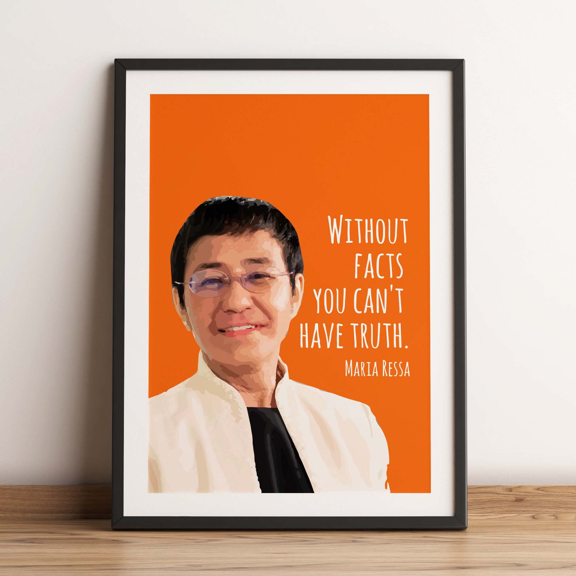 Maria Ressa Quote Without Facts You Can't Have Truth | Etsy Maria Ressa Quote Without Facts You Can't Have Truth | Etsy