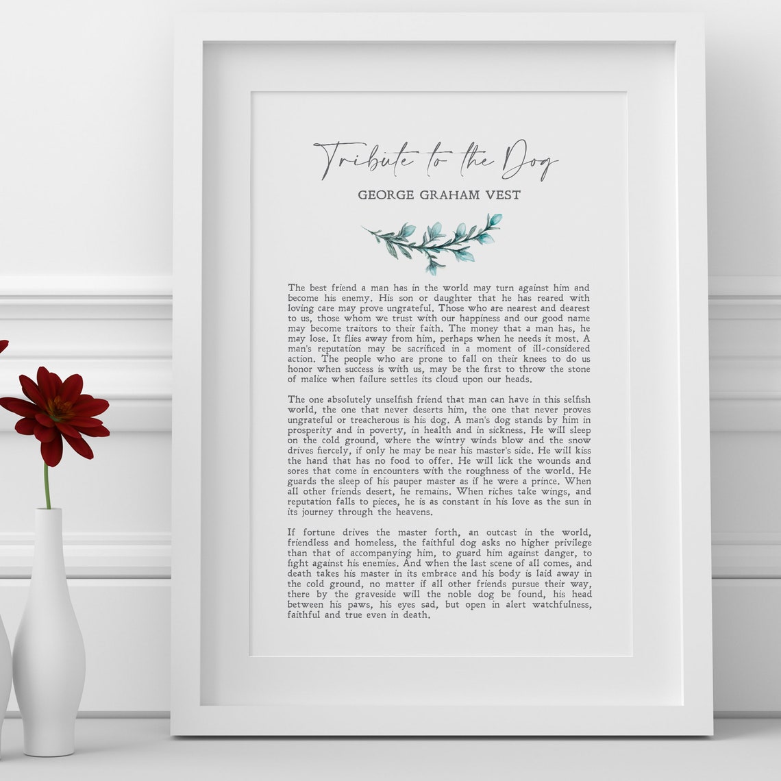 Tribute to the Dog | George Graham Vest | Speech | Eulogy | Court Case ...