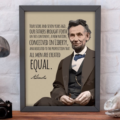 INSTANT DOWNLOAD Gettysburg Address Educational Poster - Etsy