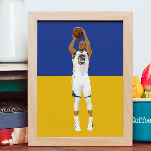 Stephen Curry Poster Golden State Warriors Wall Art | Etsy