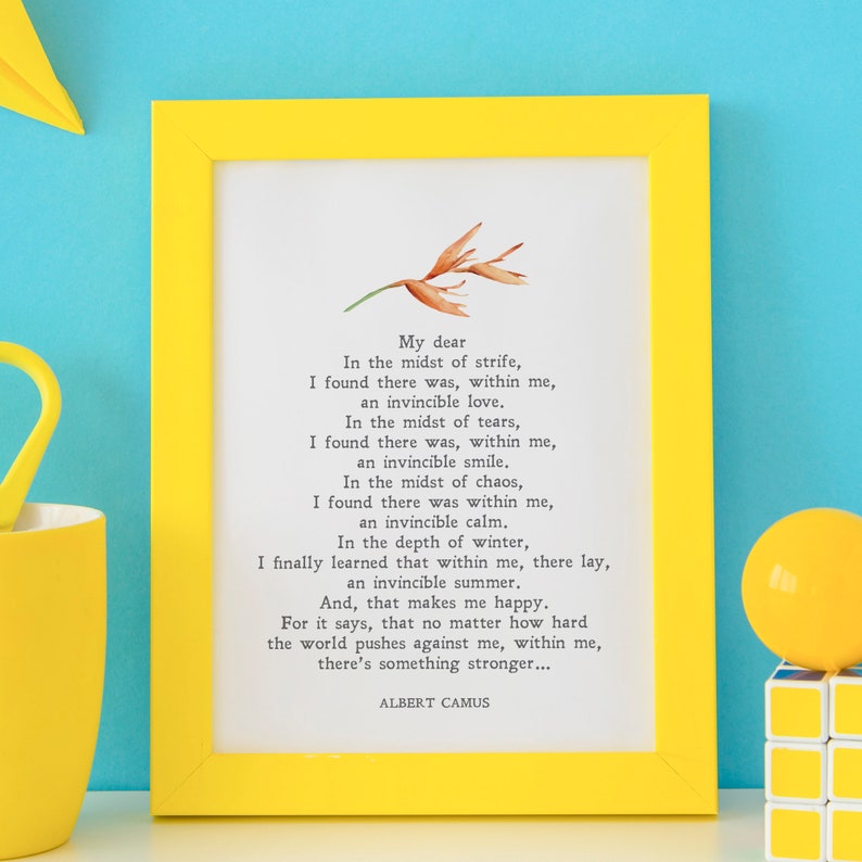 Invincible Summer | Albert Camus | Poem | Literature | Motivation ...