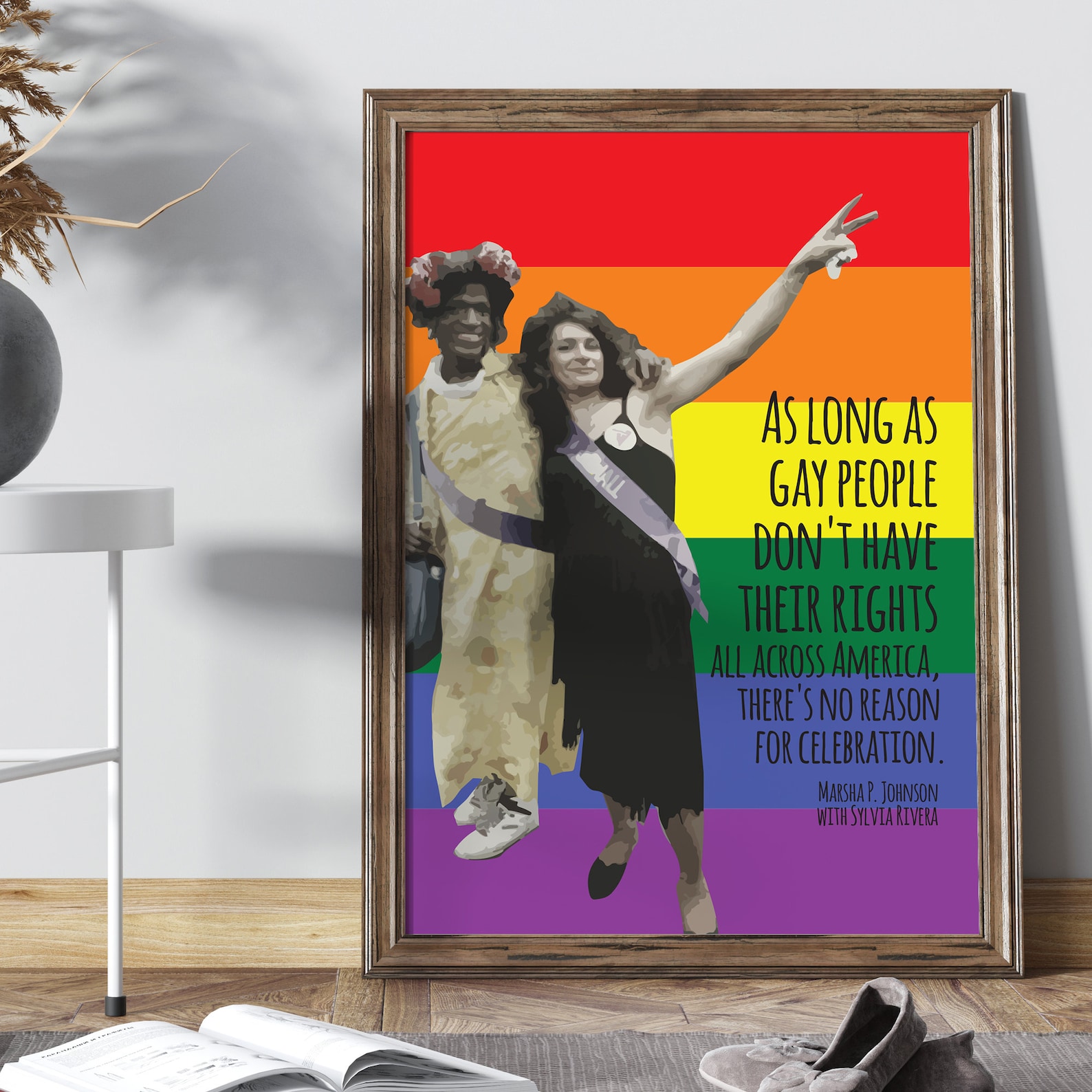 Marsha P Johnson Quote No Reason for Celebration LGBTQ | Etsy