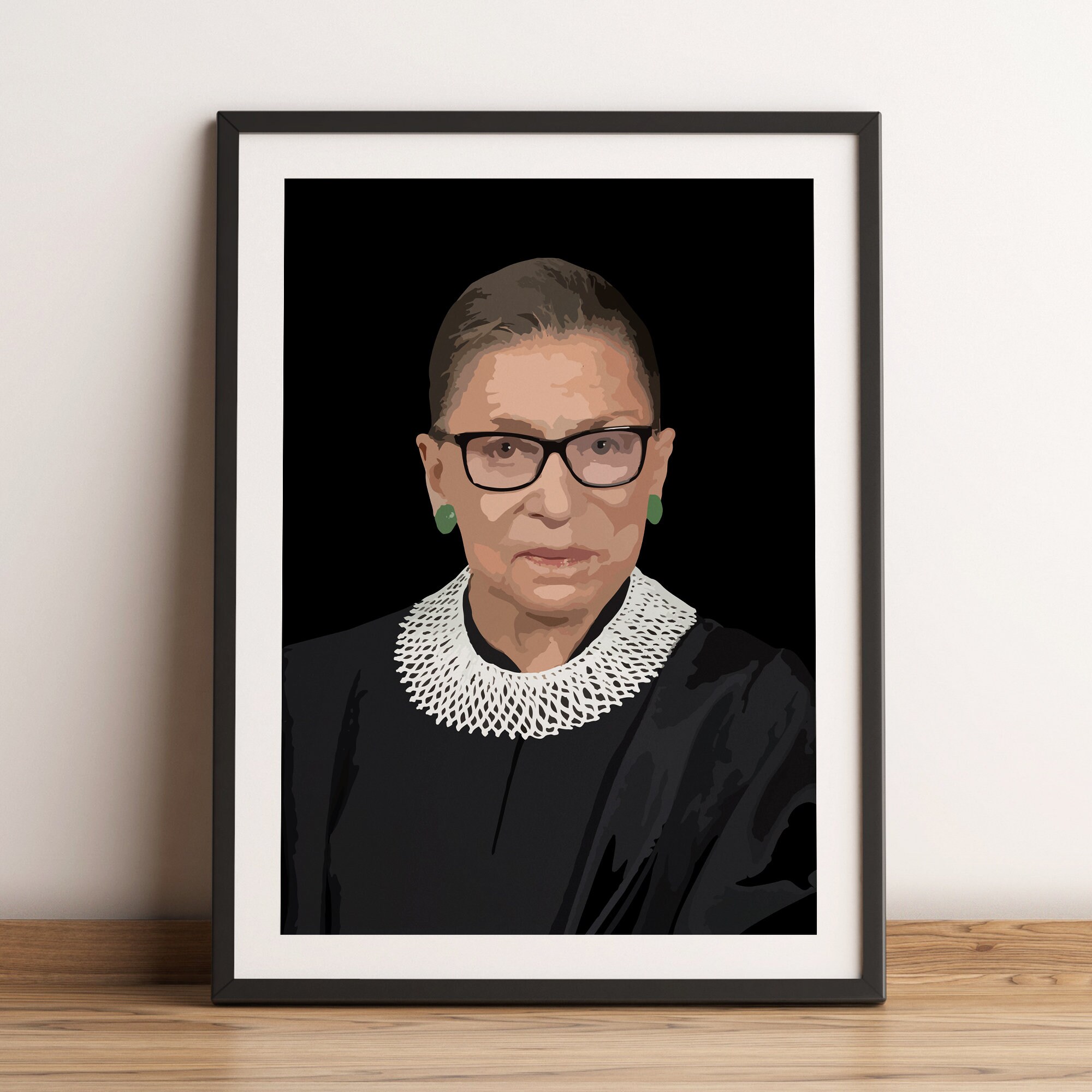 Ruth Bader Ginsburg Portrait RBG Sheroes US Supreme | Etsy