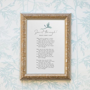 See It Through | Edgar Albert Guest | Poem | Motivation | Inspiration ...