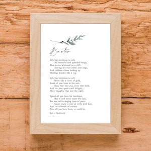 Barter | Sara Teasdale | Poem | Life | Motivation | Inspiration | Print ...