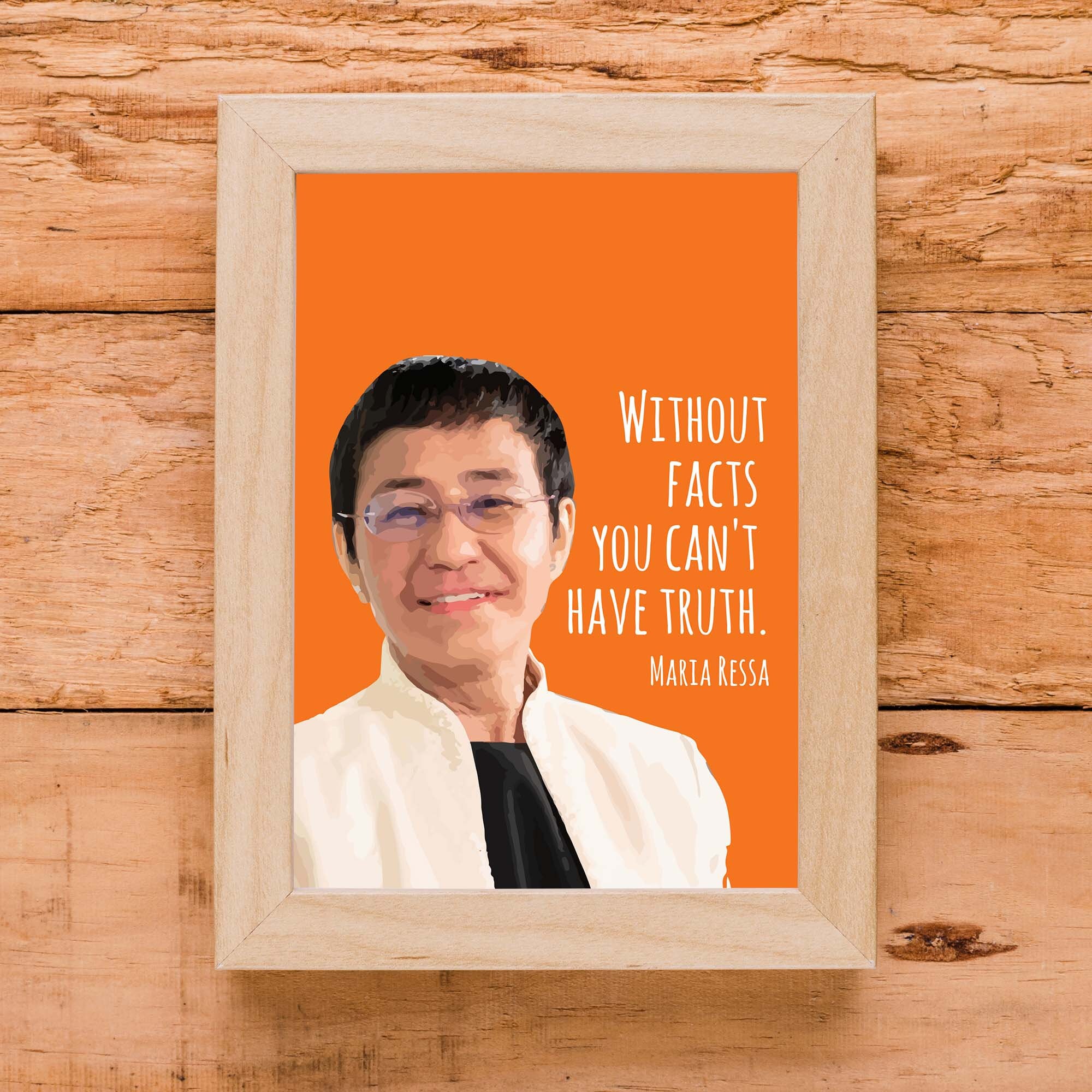 Maria Ressa Quote Without Facts You Can't Have Truth | Etsy Maria Ressa Quote Without Facts You Can't Have Truth | Etsy