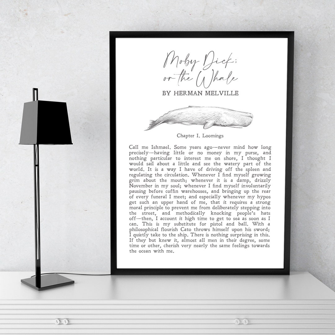 Moby Dick | Herman Melville | the Whale | Quotes | Literary Gift ...