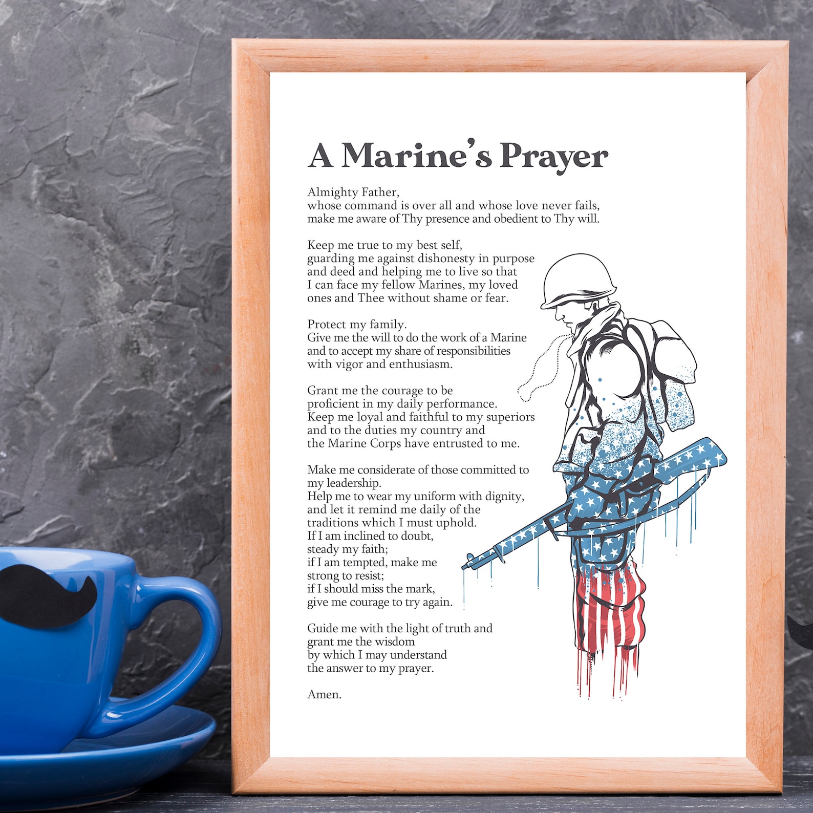 A Marine's Prayer | US Marine Corps | Marine's Gift | American Soldier ...