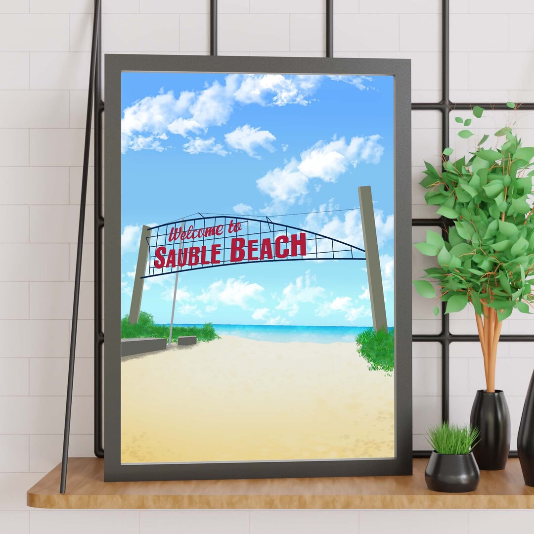 Sauble Beach Print | Travel Poster | Bruce Peninsula | Beach Vibes ...