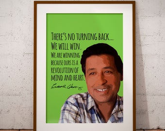 Cesar Chavez Poster | Etsy