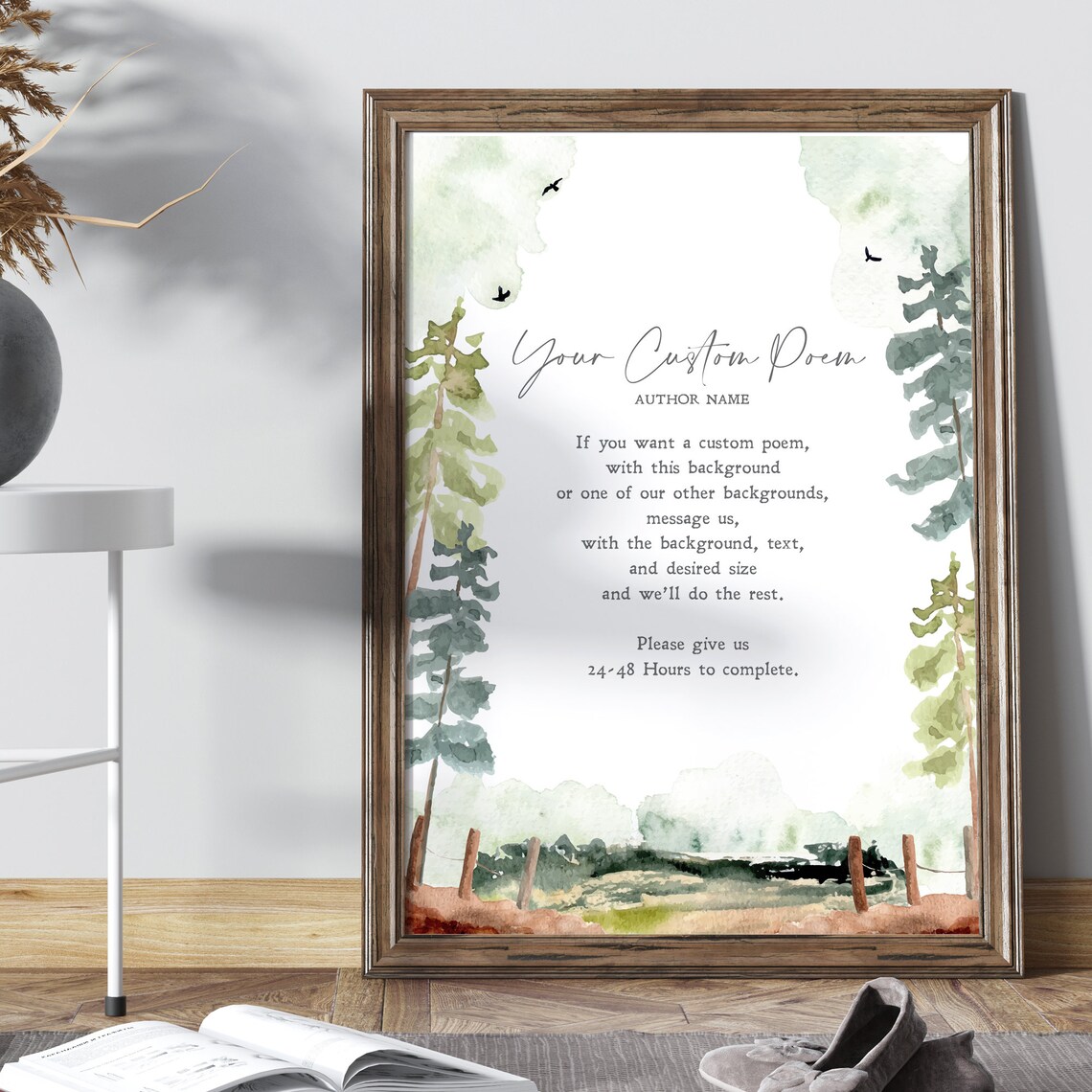 Customized Poem Commission Personalized Poster Literature - Etsy