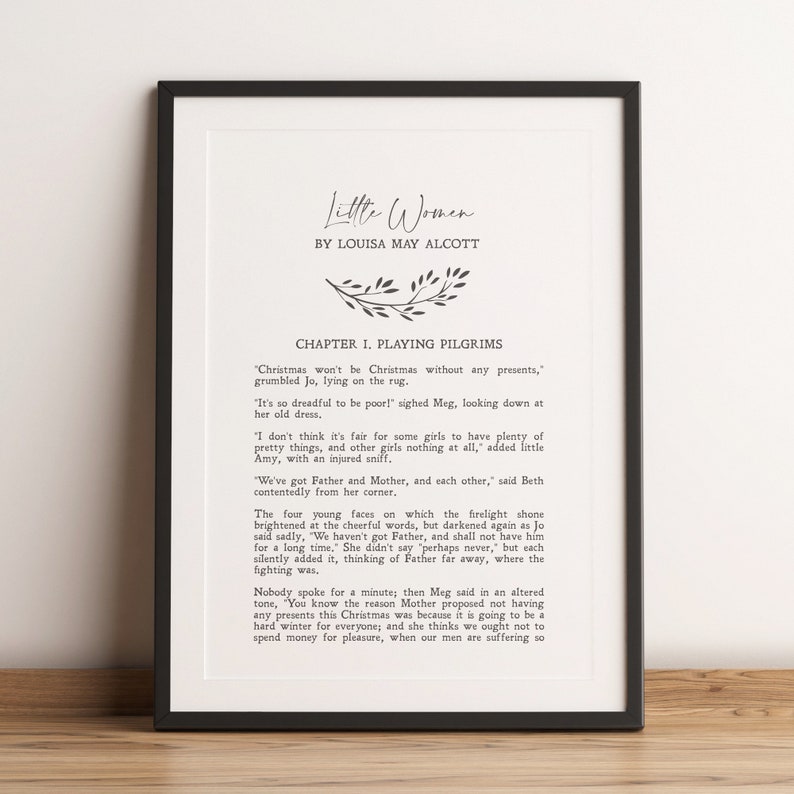 Little Women Louisa May Alcott Quotes Literature Literary Gift Book ...