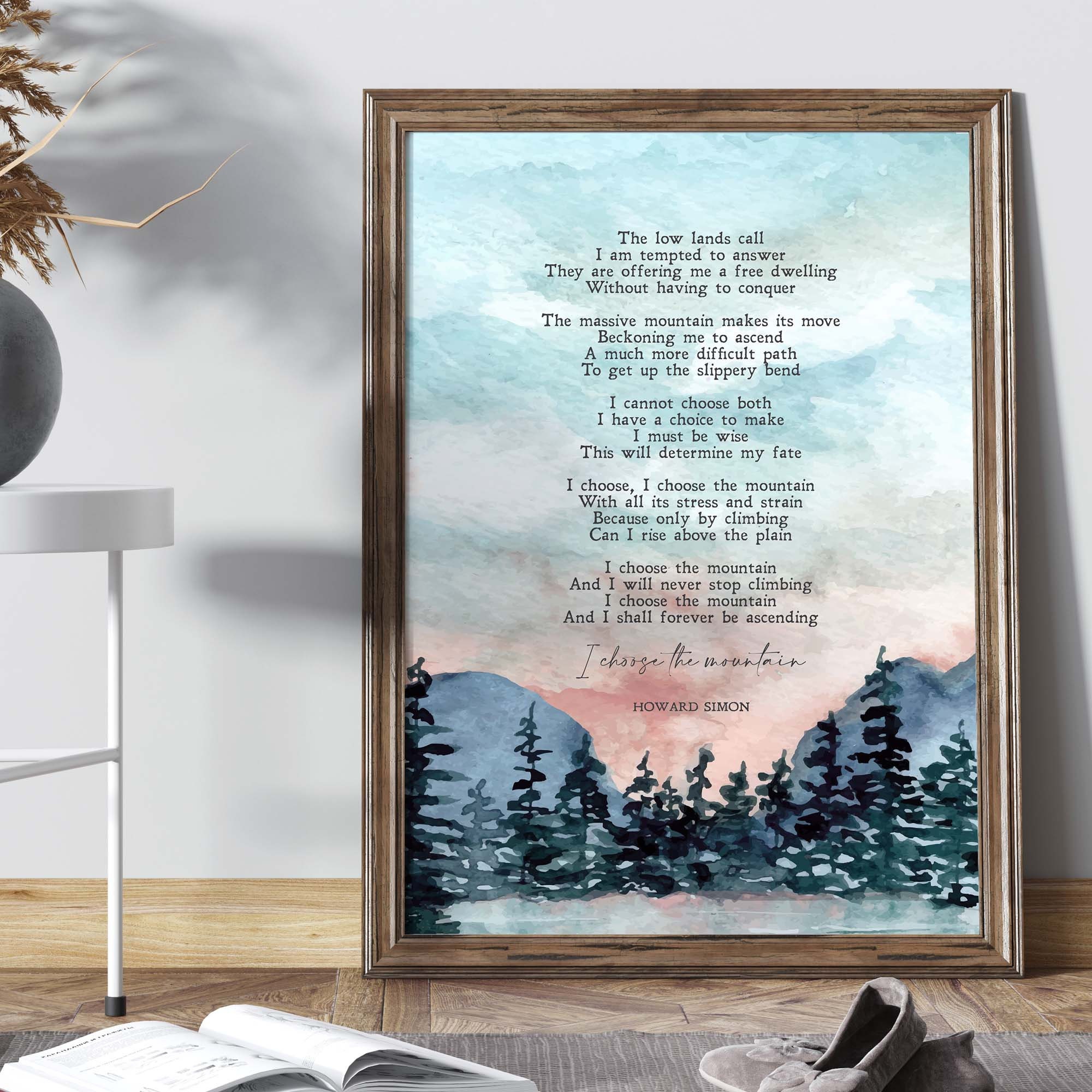 I Choose the Mountain | Howard Simon | Poem | Hiker | Nature ...