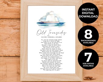 Old Ironsides Poem - Etsy Canada