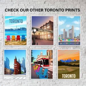 Toronto Streetcar | Toronto City Skyline | Illustration | Travel Poster ...