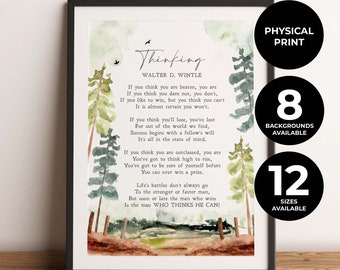 Walter D Wintle State of Mind Poem Art Print - Etsy