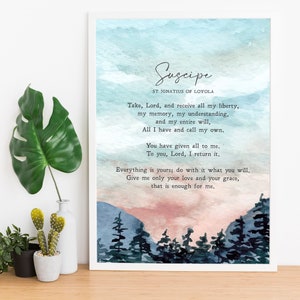 Suscipe | St Ignatius of Loyola | Religious | Christian | Wall Art ...