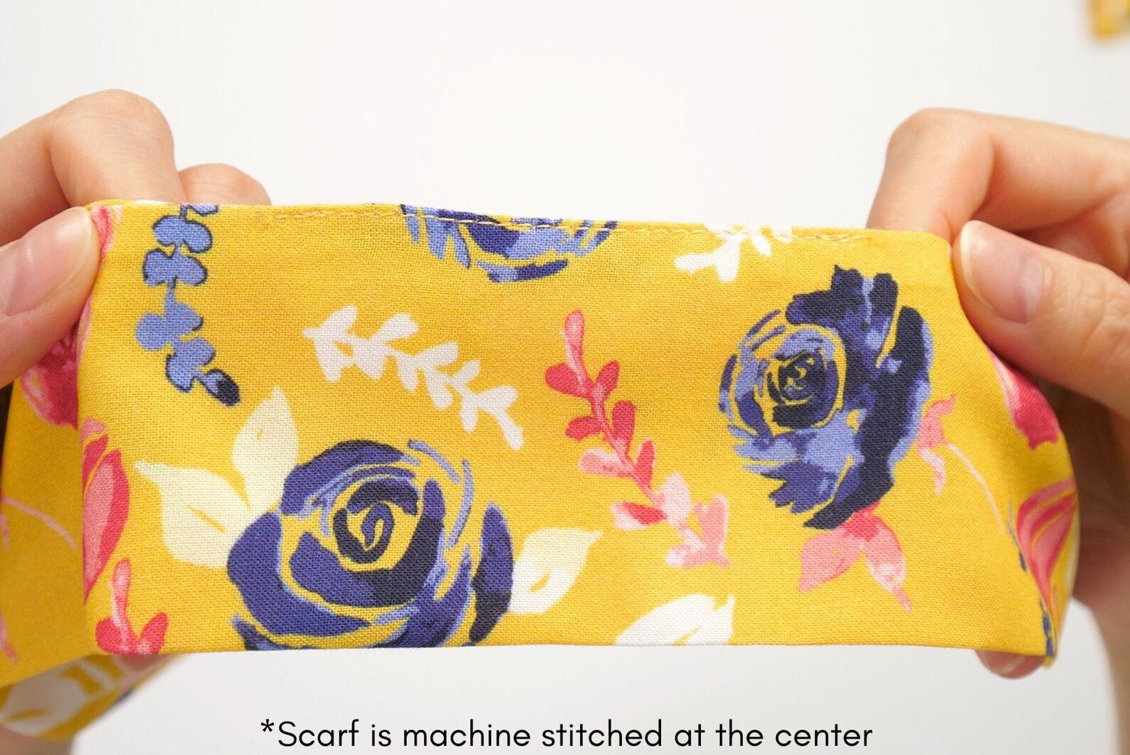 Skinny Purse Scarf for Handbag (blunt Ends) 36 Inch | Yellow Rose Print ...