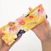 Skinny Purse Scarf for Handbag (blunt Ends) 36 Inch | Yellow Rose Print ...