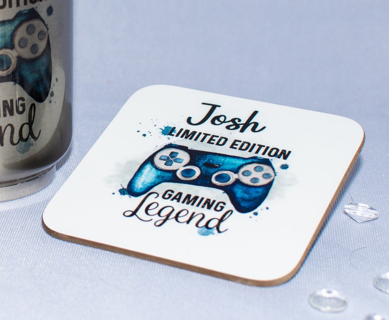 Personalised Gaming Coaster Gamer Legend Coaster Boys or - Etsy UK