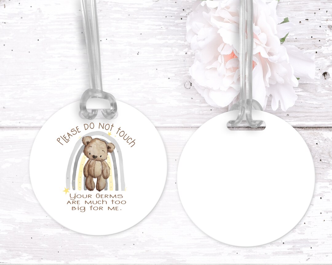 Personalised Baby Pram Tag Germ Tag - Etsy