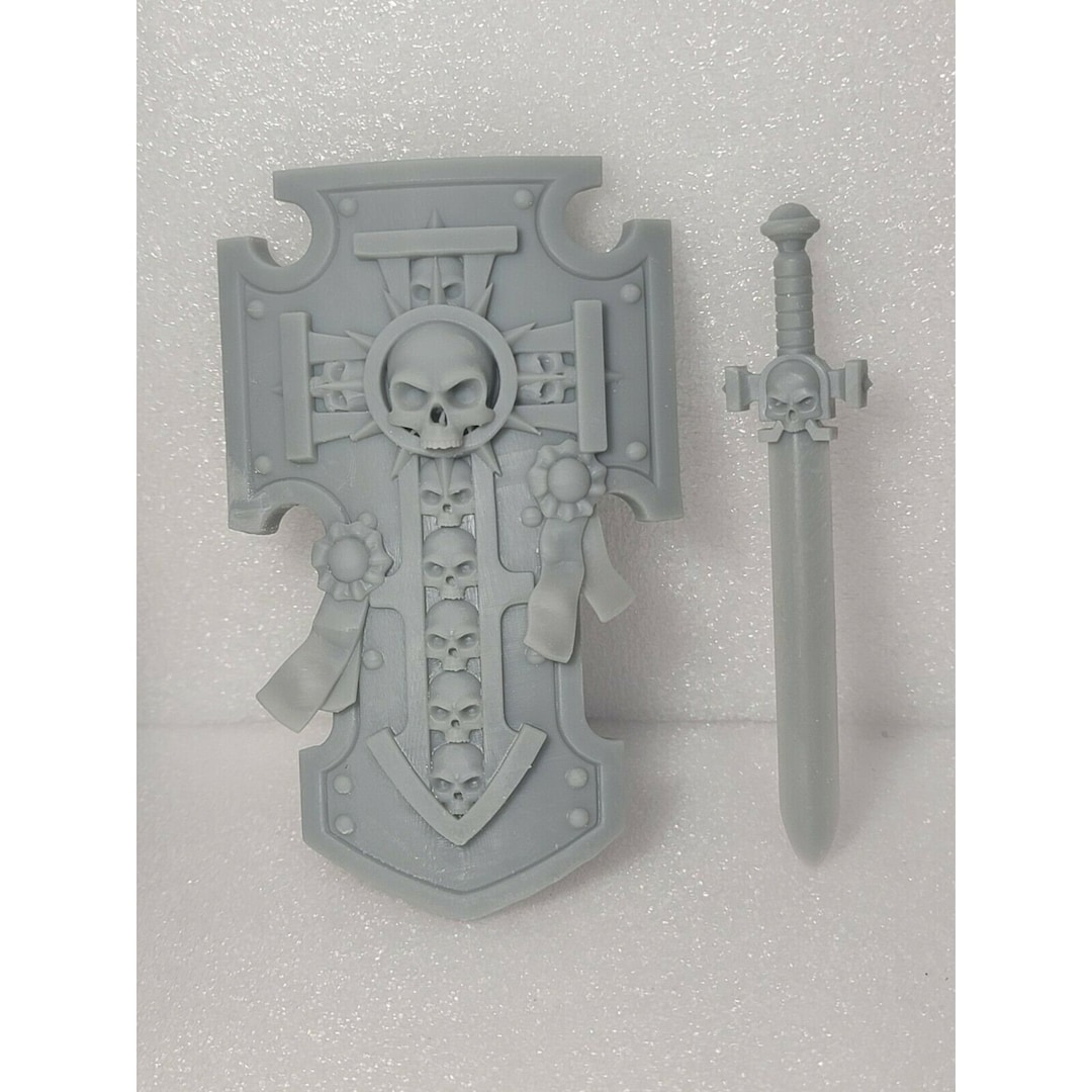A2 Sword + Shield/ Purity Seal Custom for Mcfarlane Warhammer 40k Space ...