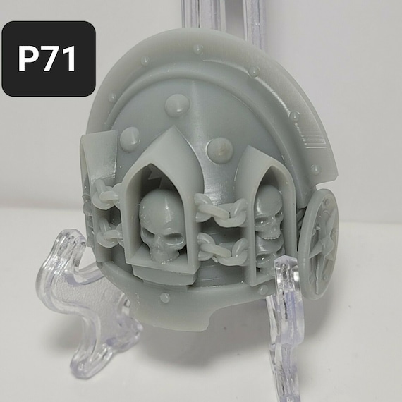 P71 Black Templar Pauldron Custom for Mcfarlane Warhammer 40k - Etsy