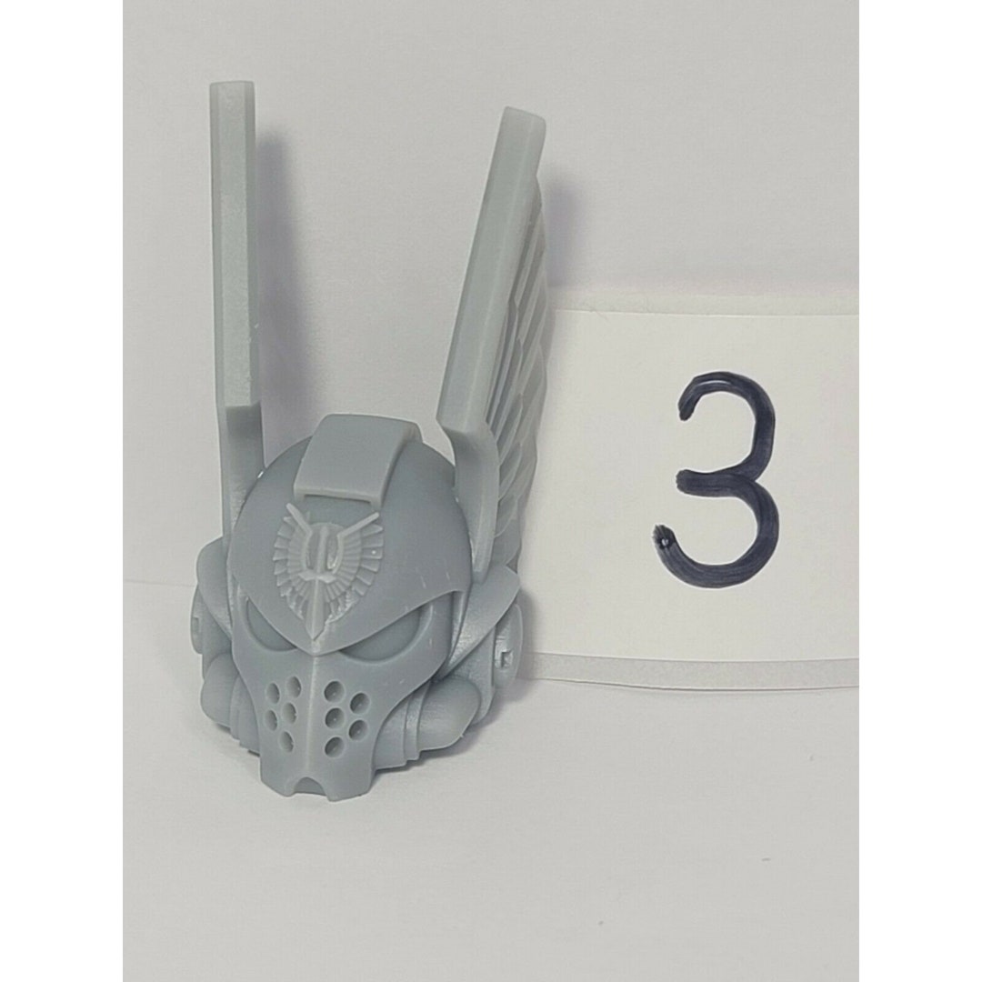 3 Dark Angels Helmet Custom Compatible W Mcfarlane Warhammer 40k Space ...