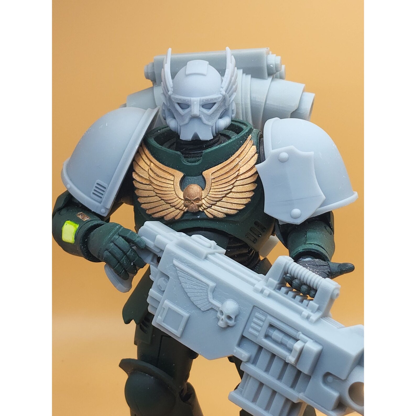 87 Space Wolf Helmet Custom Compatible W Mcfarlane Warhammer - Etsy