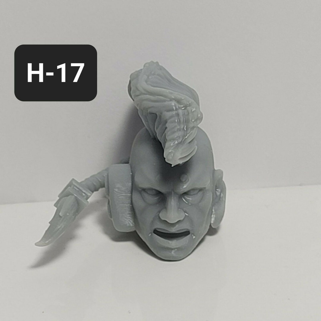 H17 Mohawk Head Custom for Mcfarlane Warhammer 40k Space Marines - Etsy