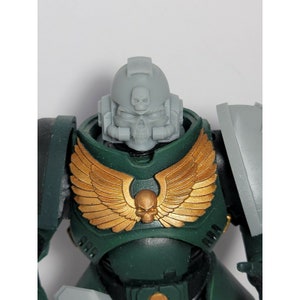 58 Chaplain Grimaldus Helmet Custom Compatible W Mcfarlane Warhammer ...