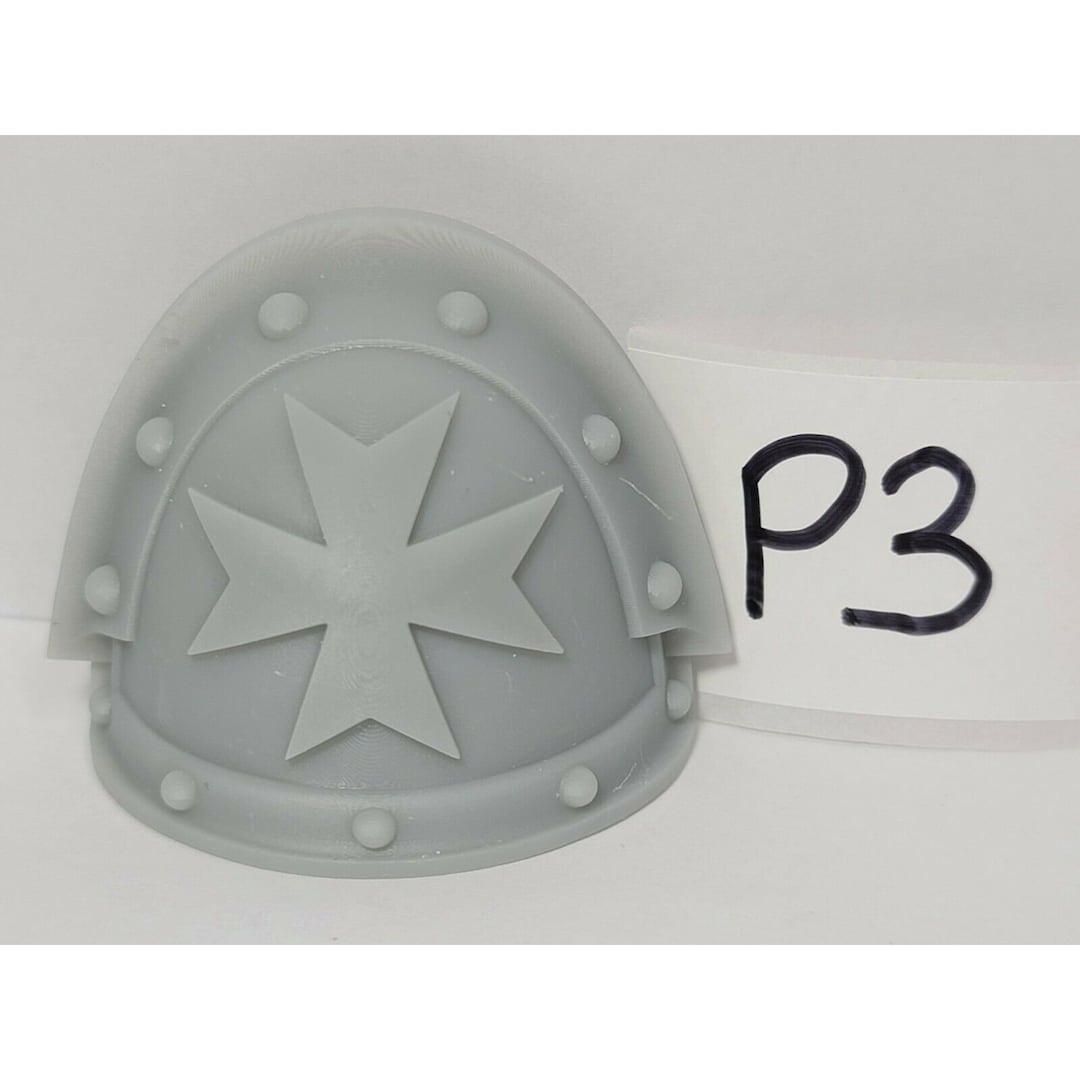 3P Pauldron Templars Custom Compatible W Mcfarlane Warhammer 40k Space ...