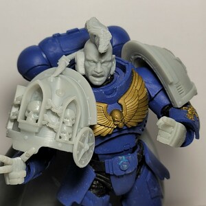 P71 Black Templar Pauldron Custom for Mcfarlane Warhammer 40k Space ...