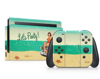 Nintendo Switch Lite Skin // Retro Lines Design // High - Etsy